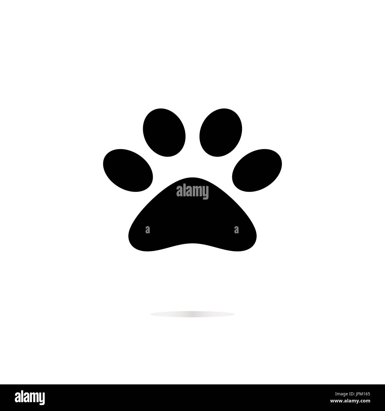 Dog paw print paint hi-res stock photography and images - Alamy