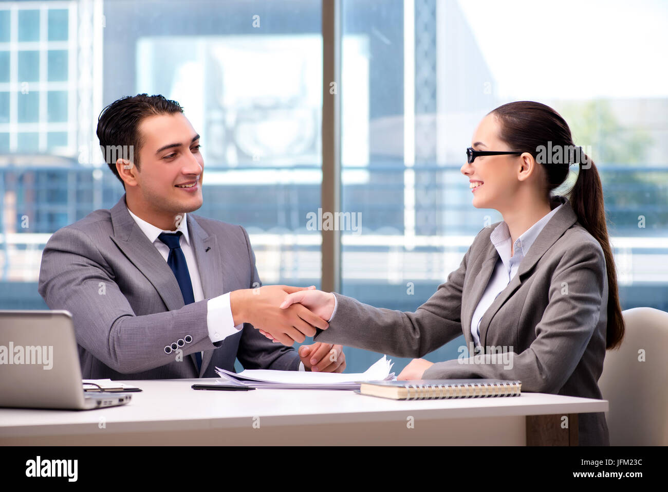 Businesspeople having discussion in the office Stock Photo - Alamy