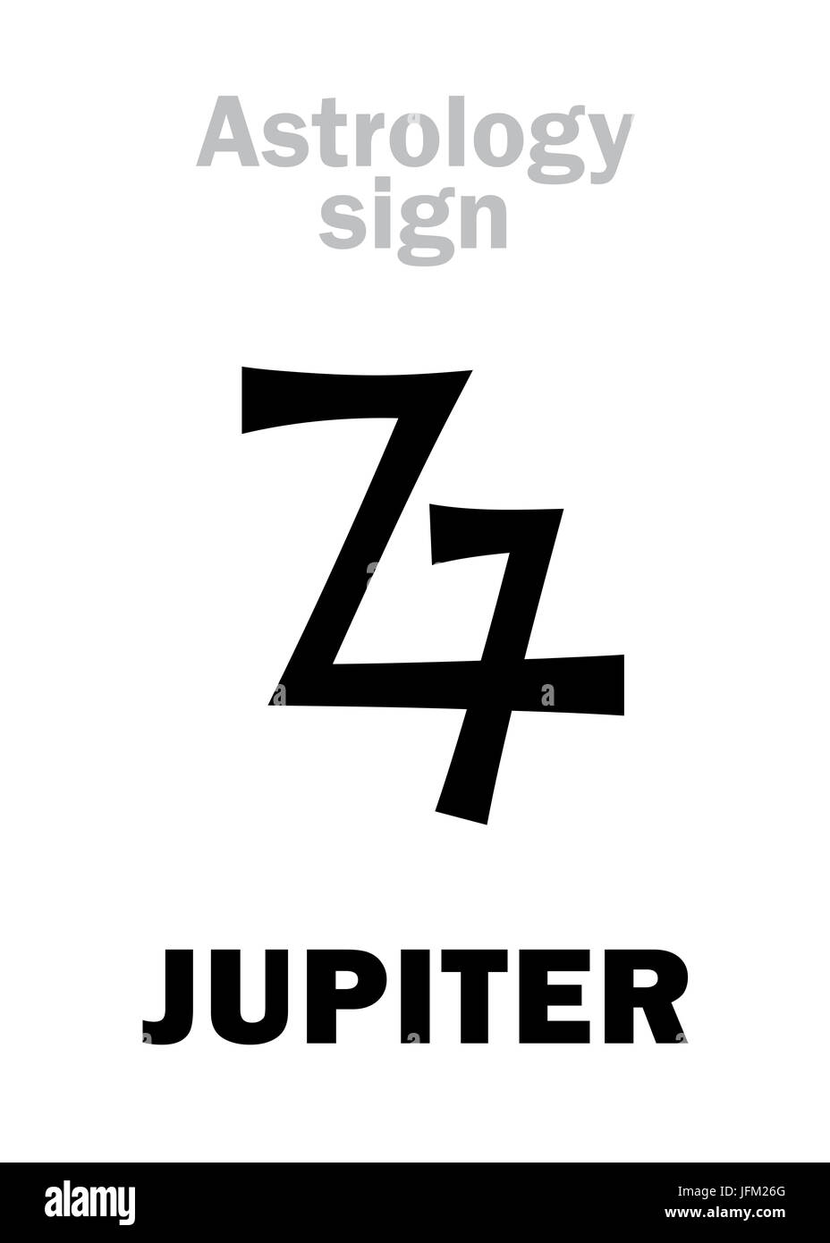 Astrology: planet JUPITER Stock Photo - Alamy