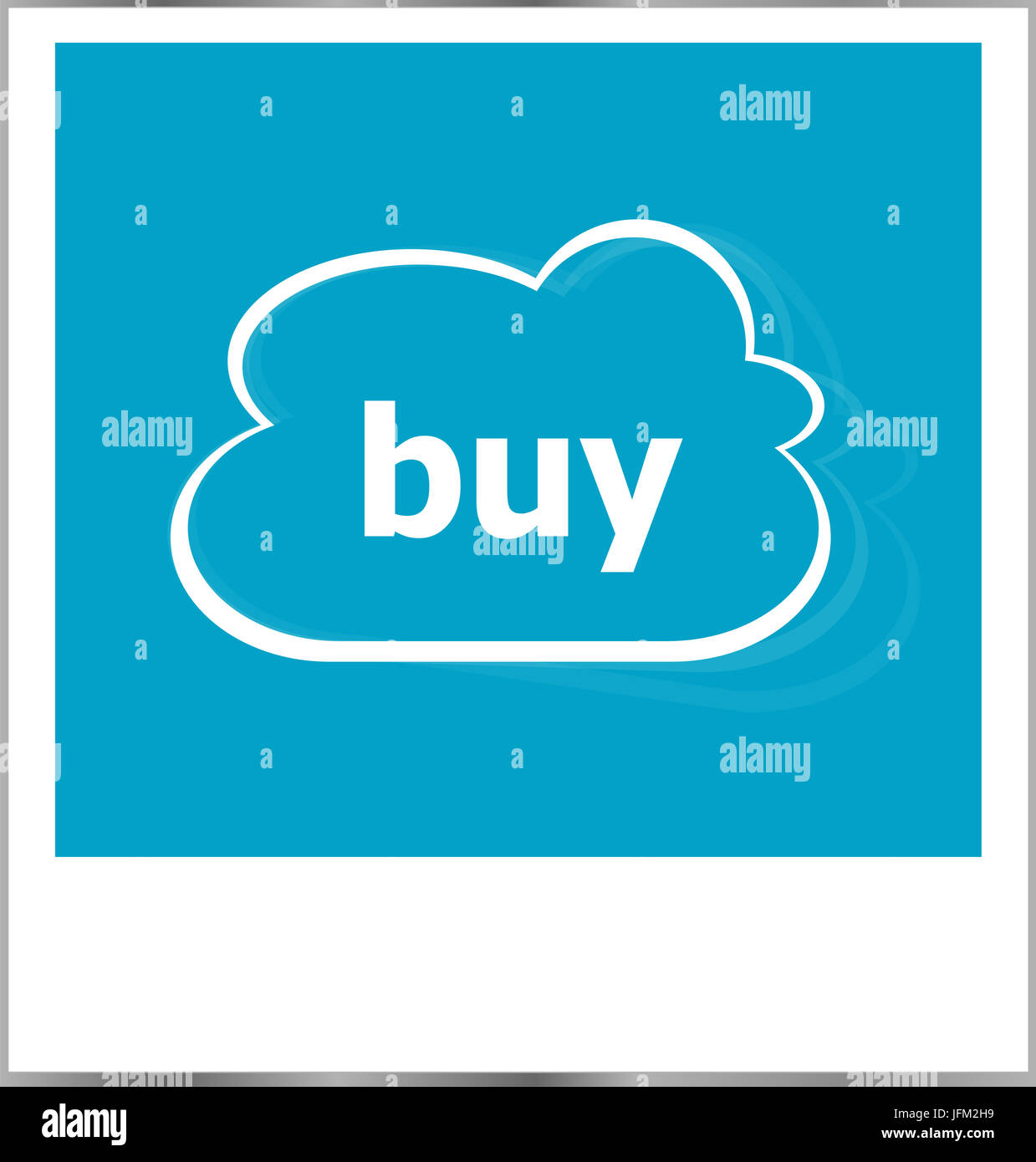 photo frame with buy word, business concept Stock Photo - Alamy