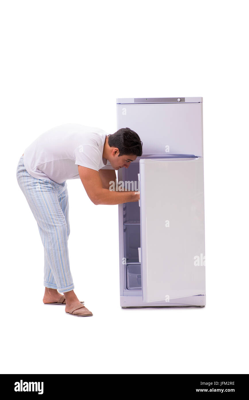 Young handsome next to bridge isolated on white background Stock Photo ...