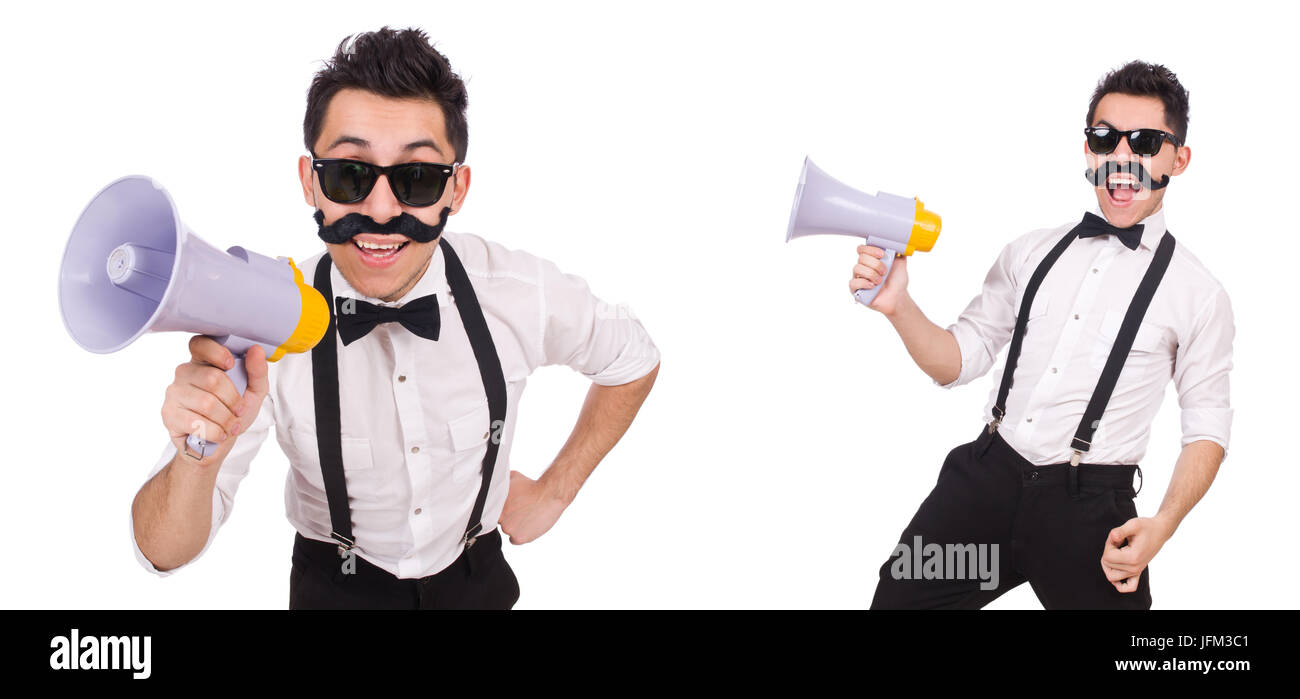 Set handsome emotional man Cut Out Stock Images & Pictures - Alamy