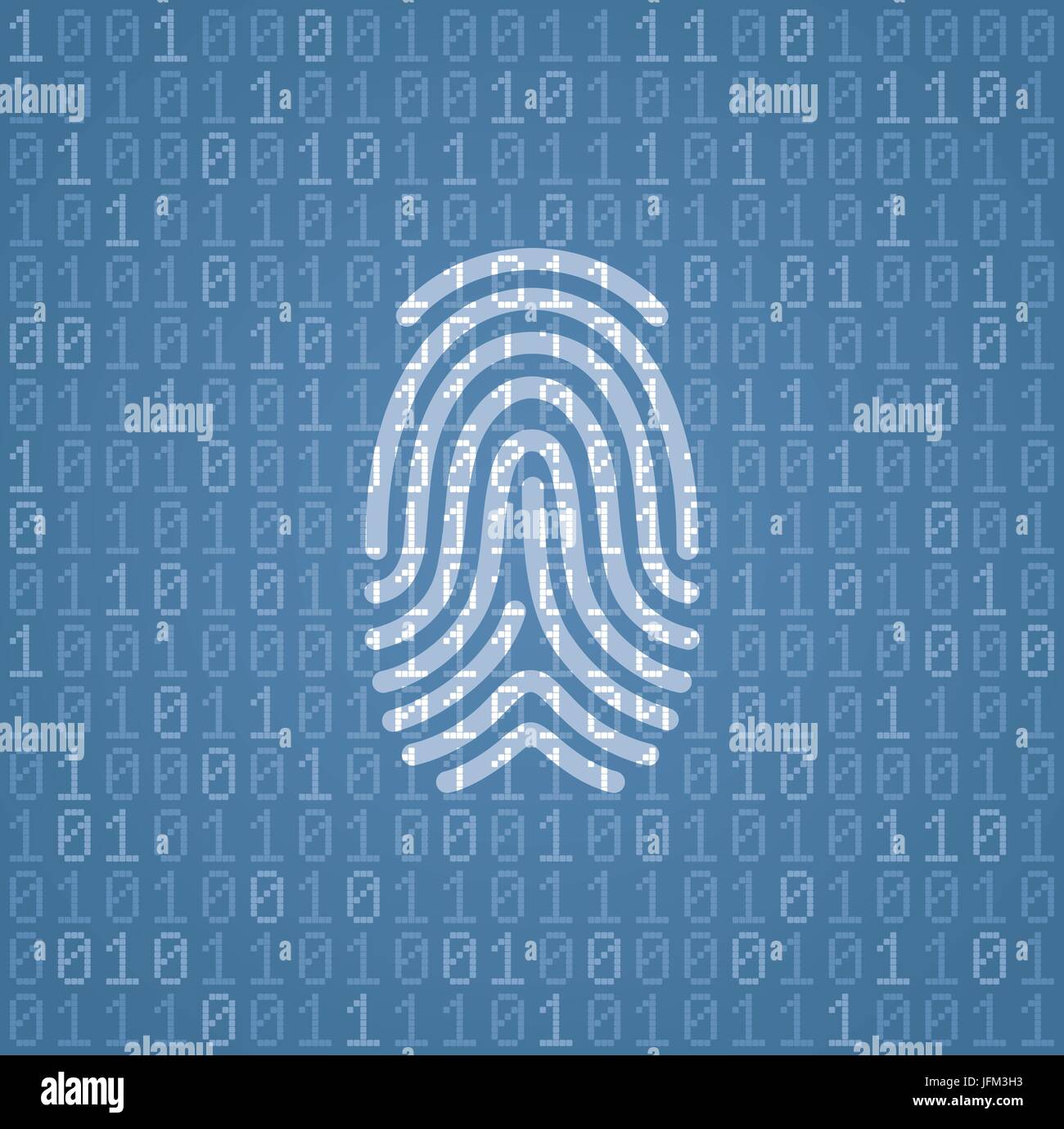 Biometrical fingerprint Stock Vector Images - Alamy