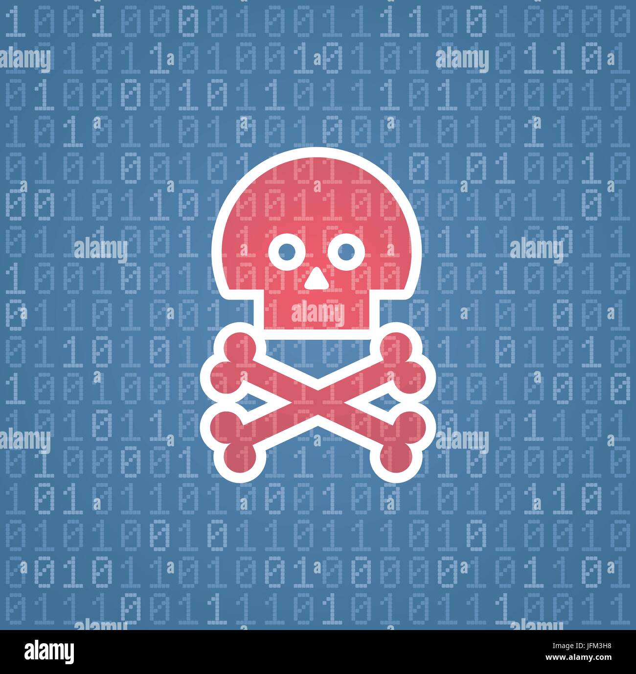 Dangerous Binary Code Stock Vector Image & Art - Alamy