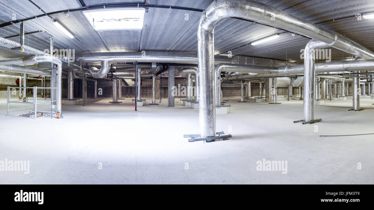 in the technical area, there are boosters for the water pipes of the ...