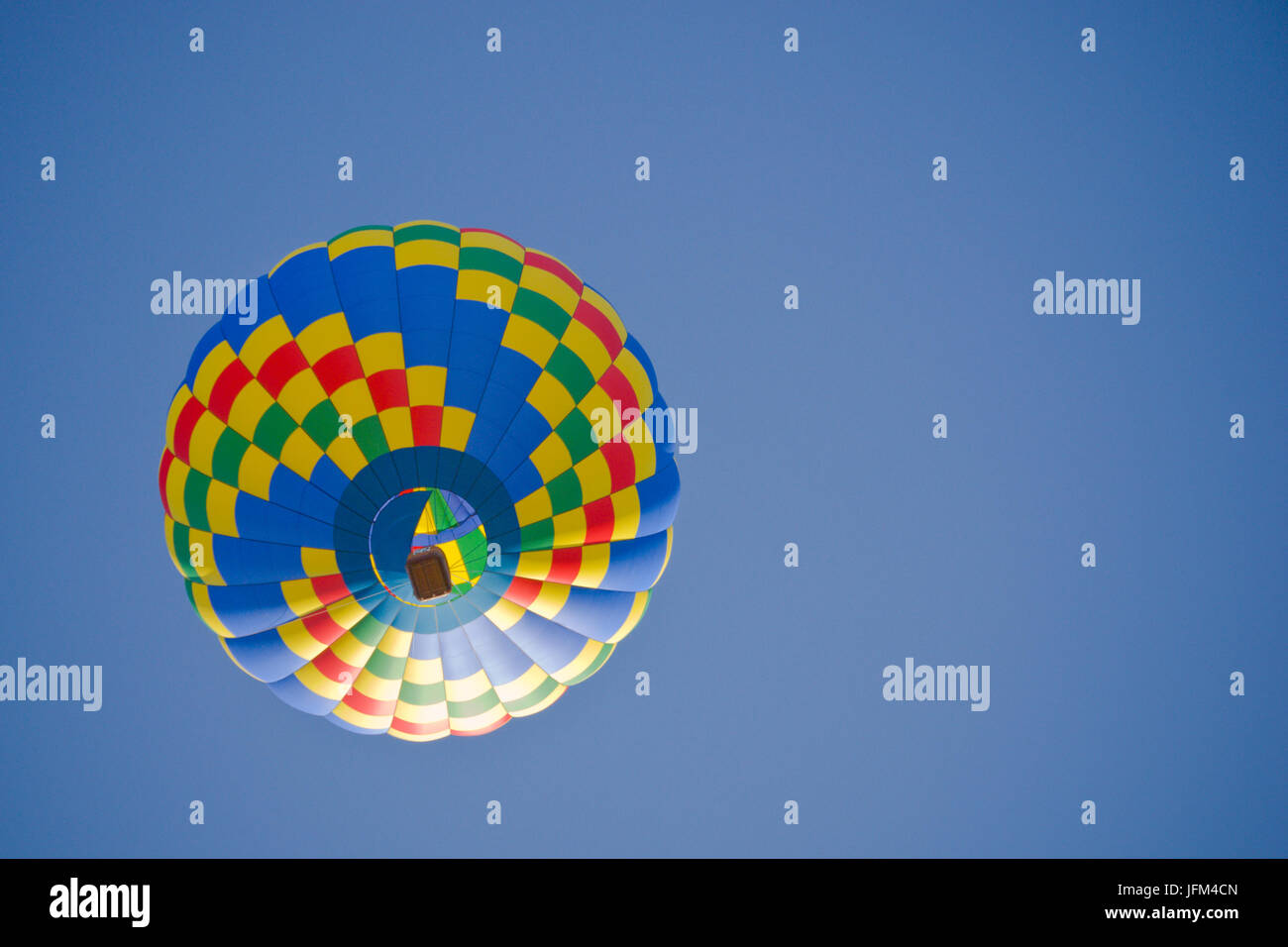 Hot Air Balloon from Below Stock Photo - Alamy