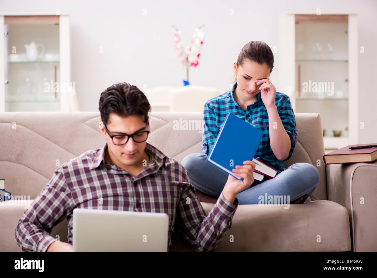 Students preparing for university exams Stock Photo - Alamy