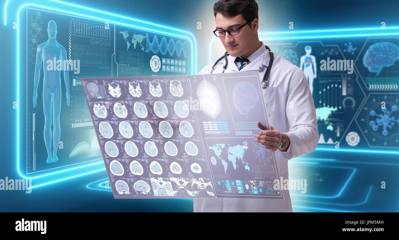 Doctor analyzing mri scan results hi-res stock photography and images ...