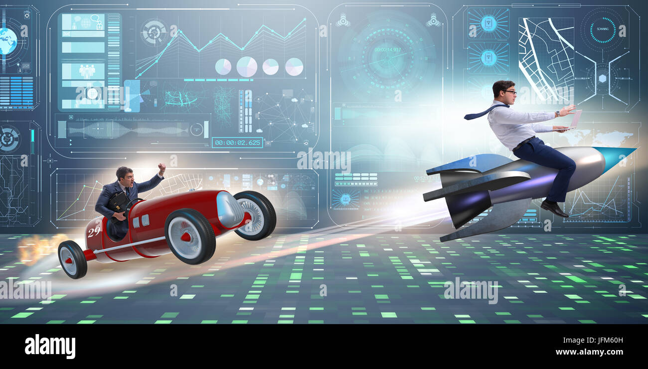 Competition concept with business people competing Stock Photo - Alamy