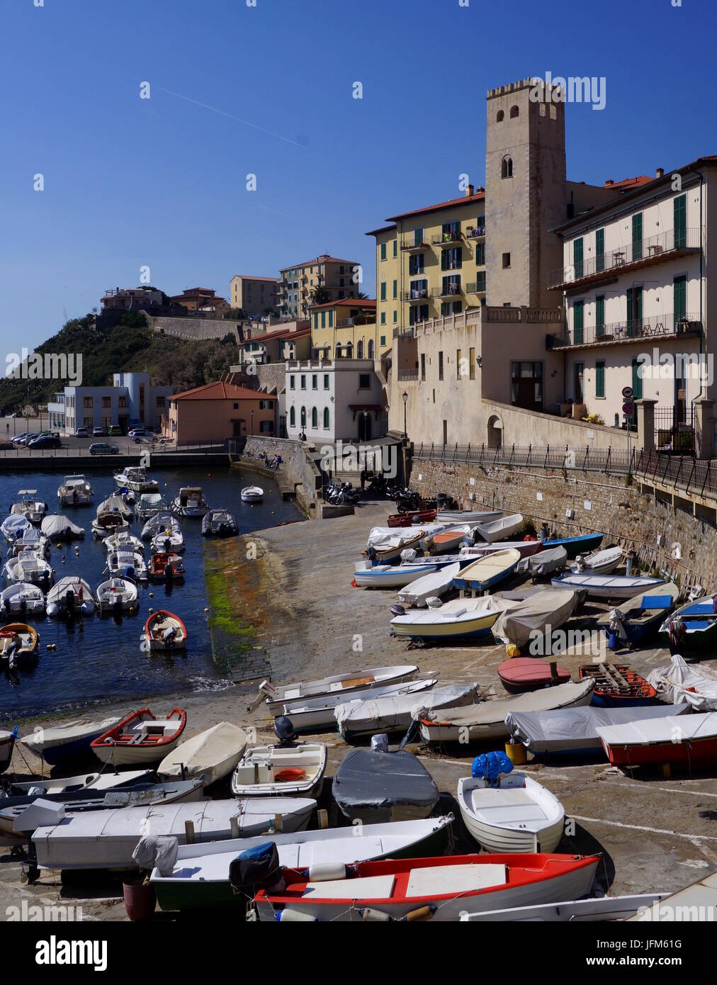 Piombino, seaport for the Island of Elba Stock Photo - Alamy