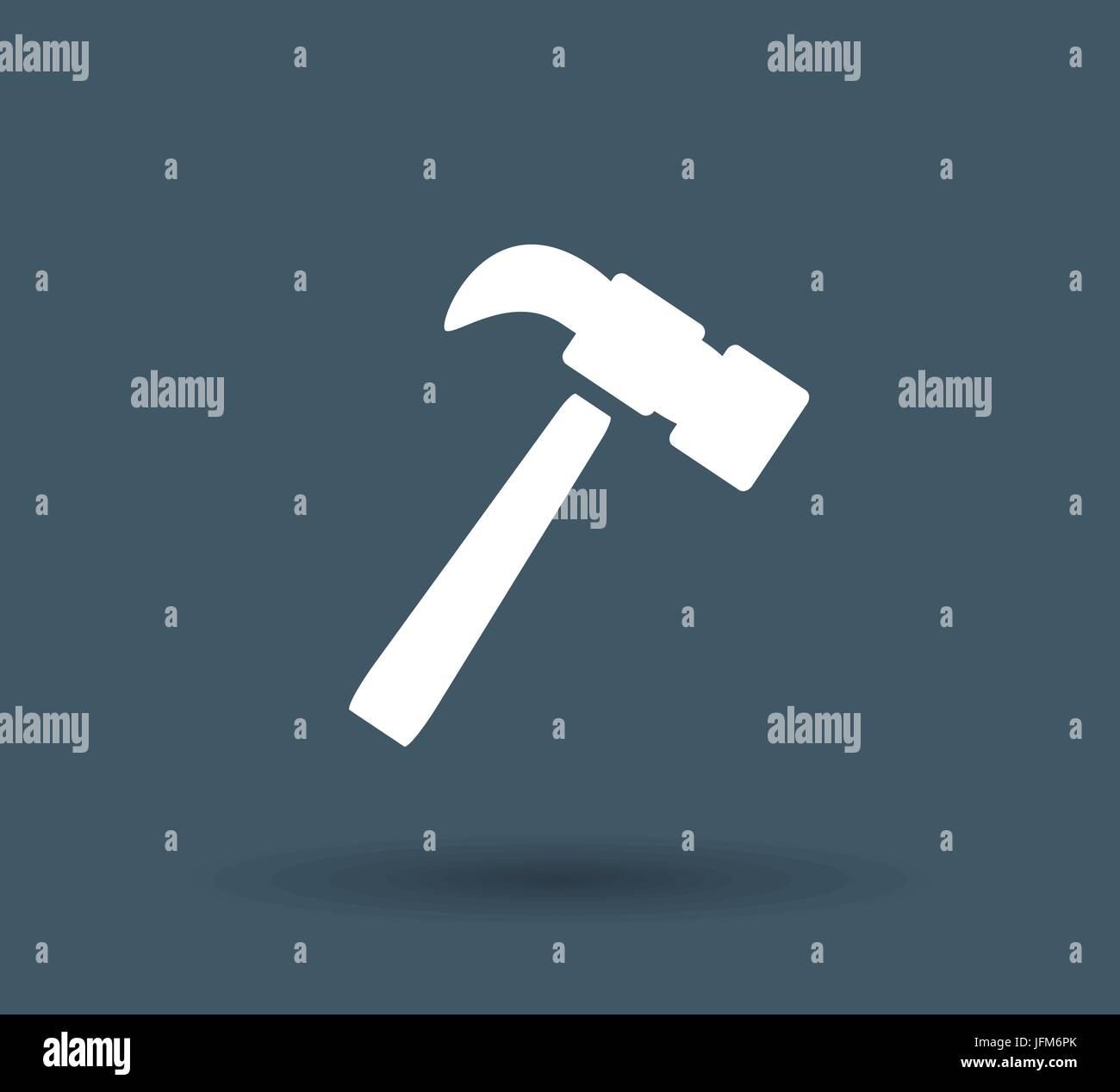 hammer icon on white background Stock Vector Image & Art - Alamy