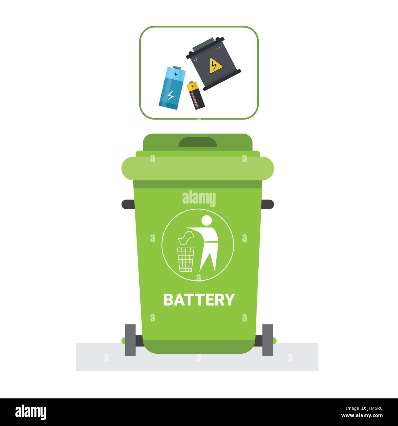 Recycling batteries Stock Vector Images - Alamy