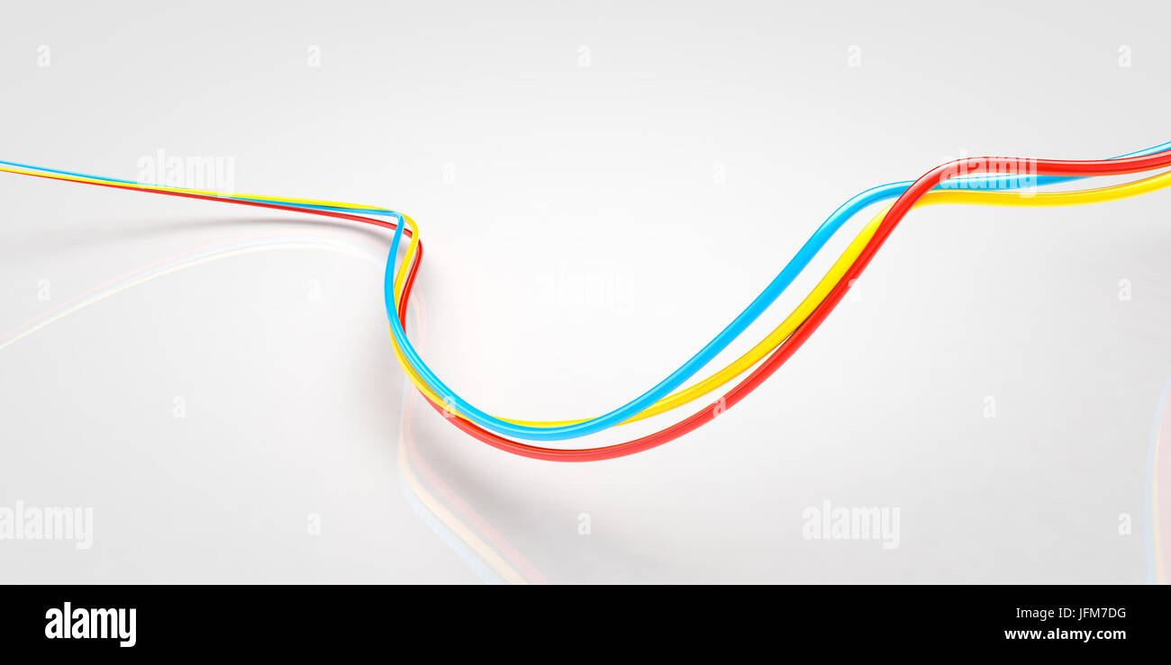 abstract curved wave simple three 3d lines rendered background with the ...