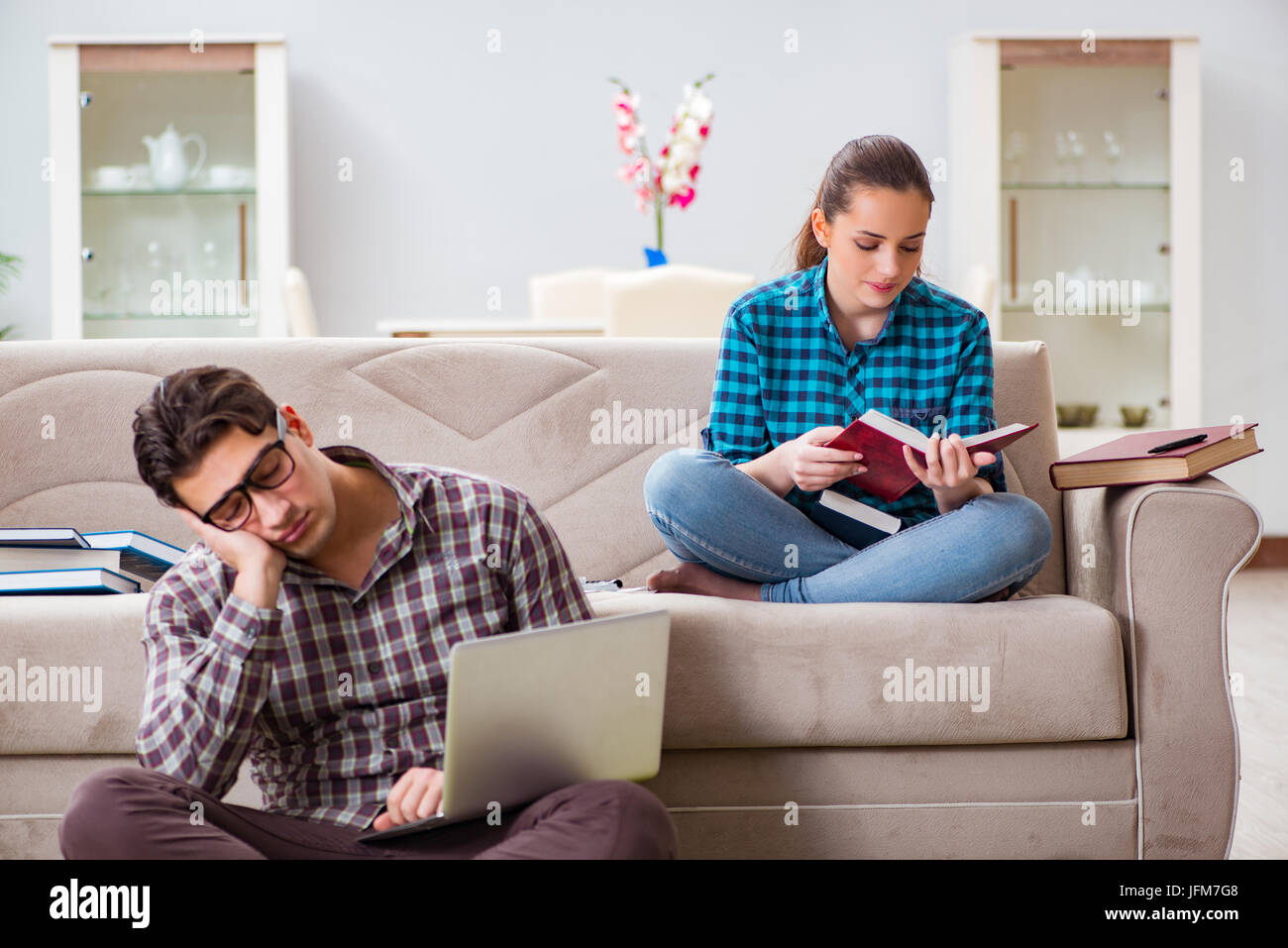 Students preparing for university exams Stock Photo - Alamy