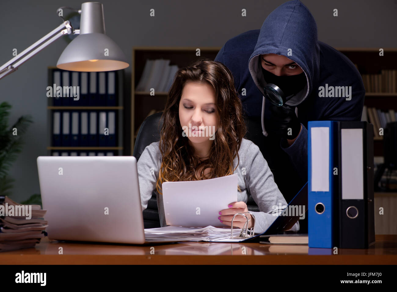 Hacker stealing personal data from home computer Stock Photo - Alamy