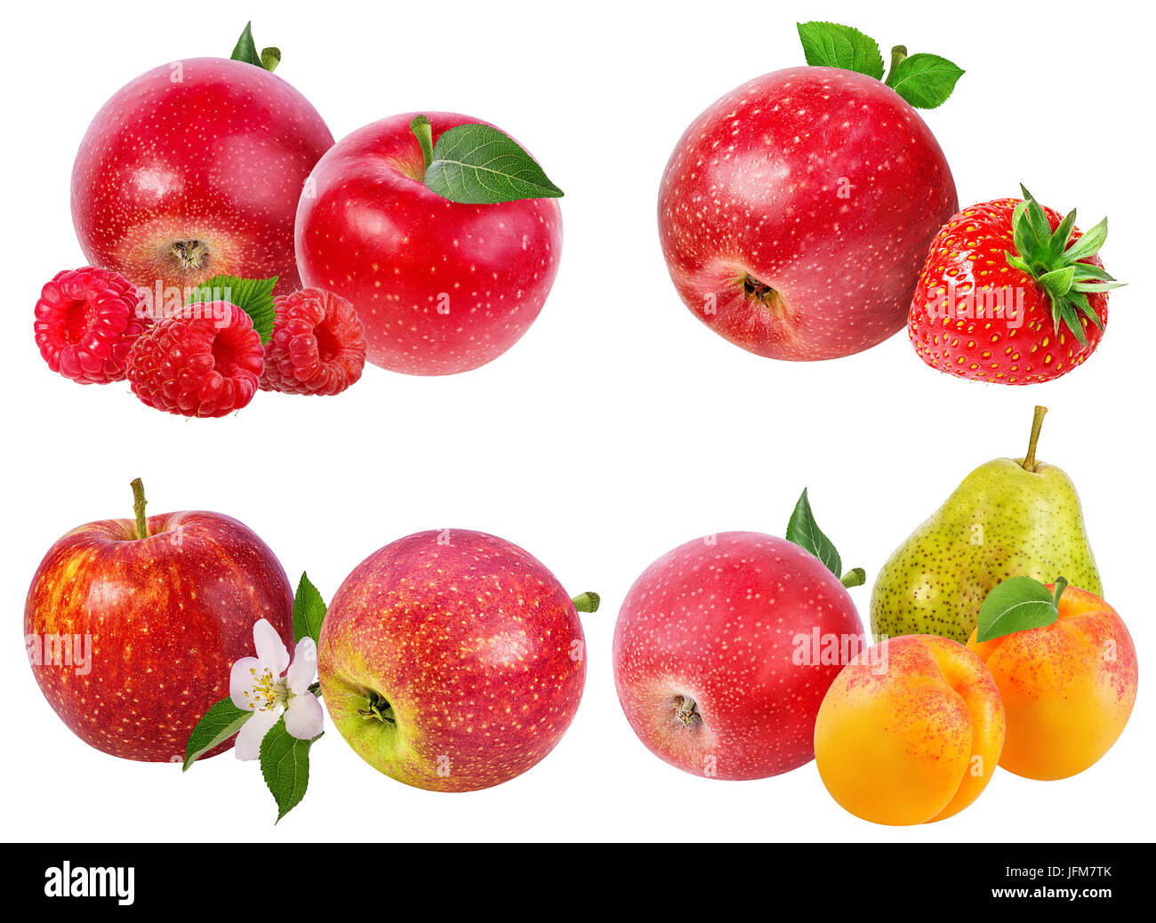 Collection of fruits isolated on white background Stock Photo - Alamy