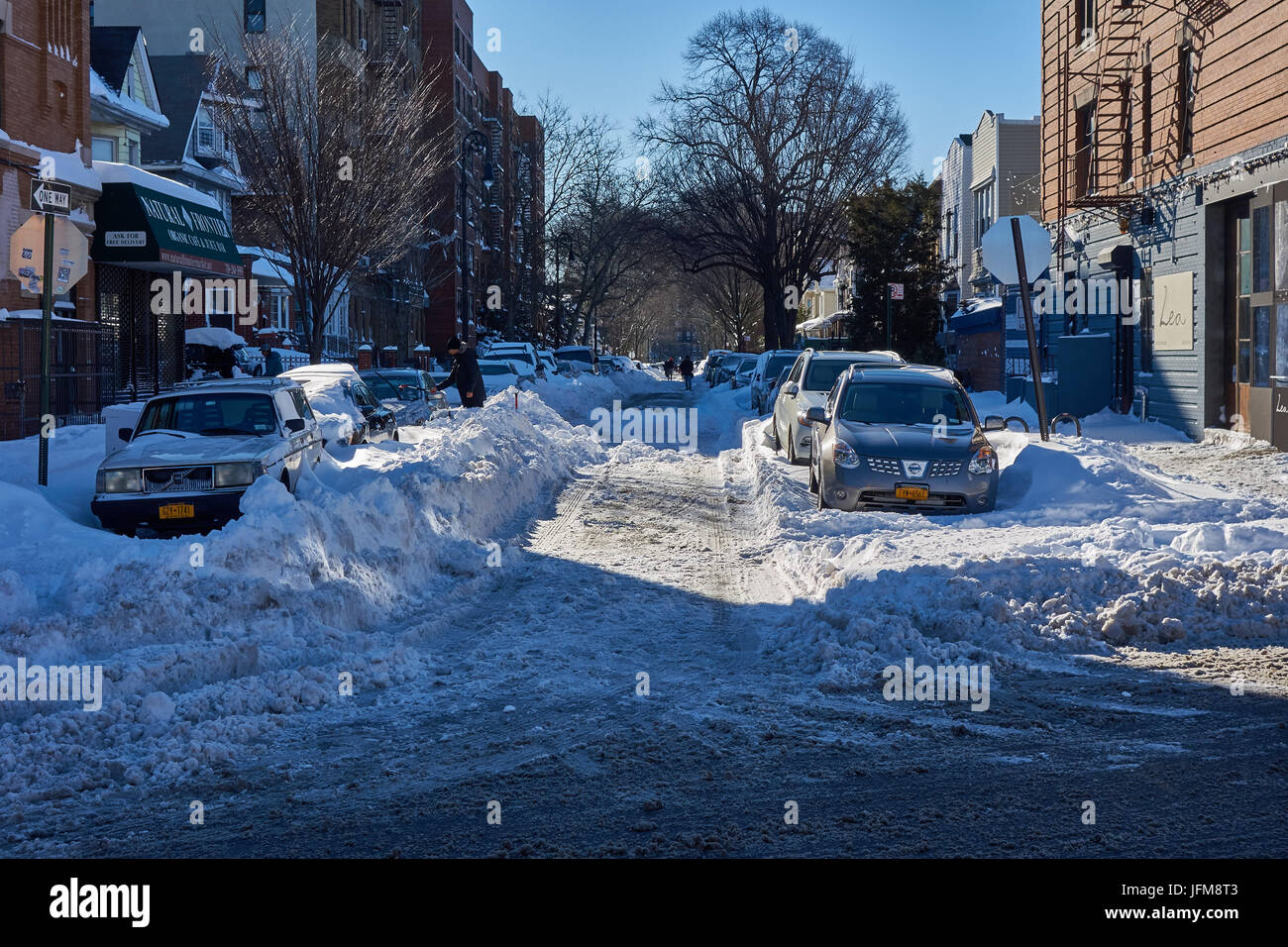Brooklyn snow storm hi-res stock photography and images - Alamy