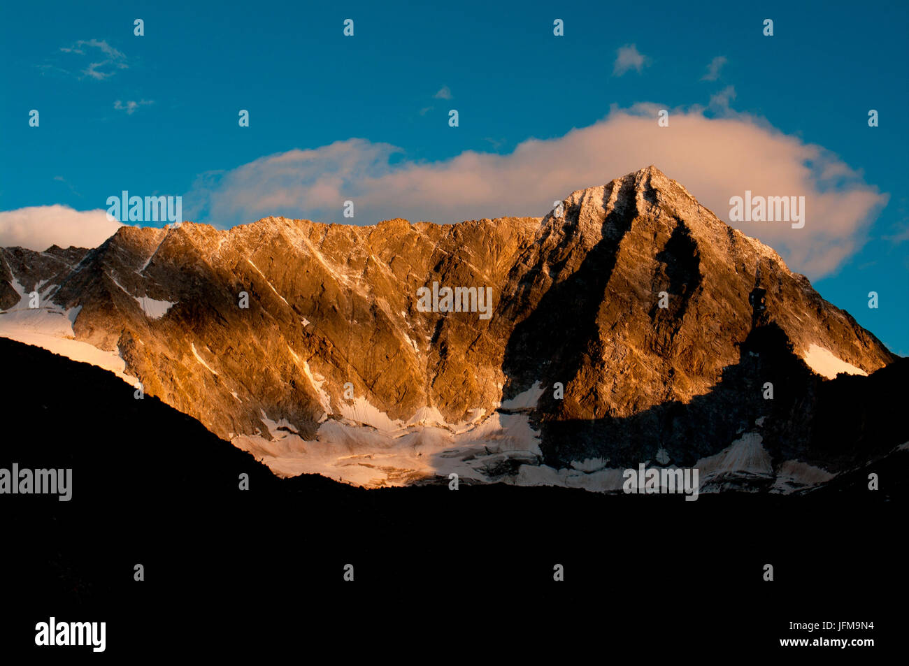 The north face of Monte Adamello, Valcamonica, Lombardy, Italy Stock ...