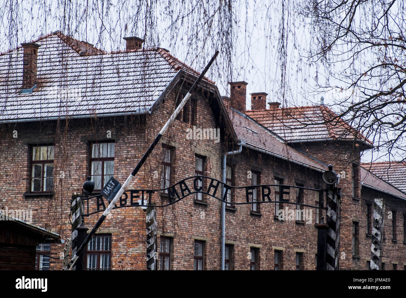 Entrance auschwitz birkenau concentration hi-res stock photography and ...