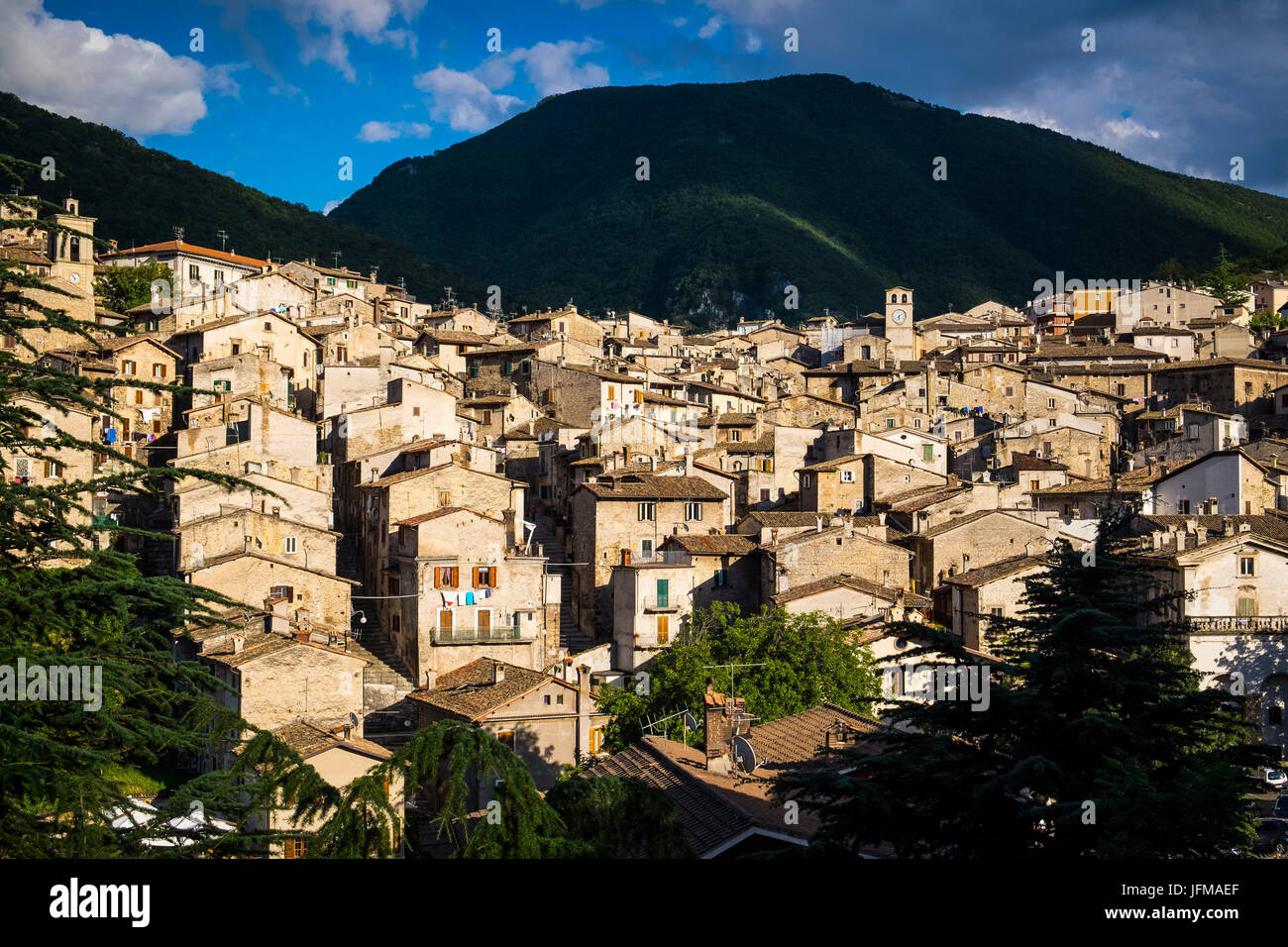 Scanno, Abruzzo, Italy, Europe, View of medieval Scanno village Stock ...