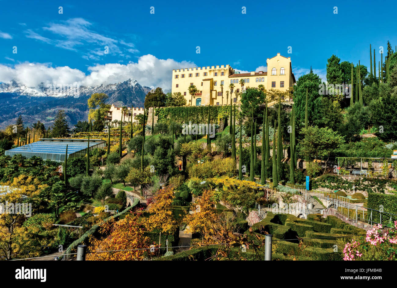 Trauttmansdorff gardens, Merano, south tyrol, italy Stock Photo - Alamy