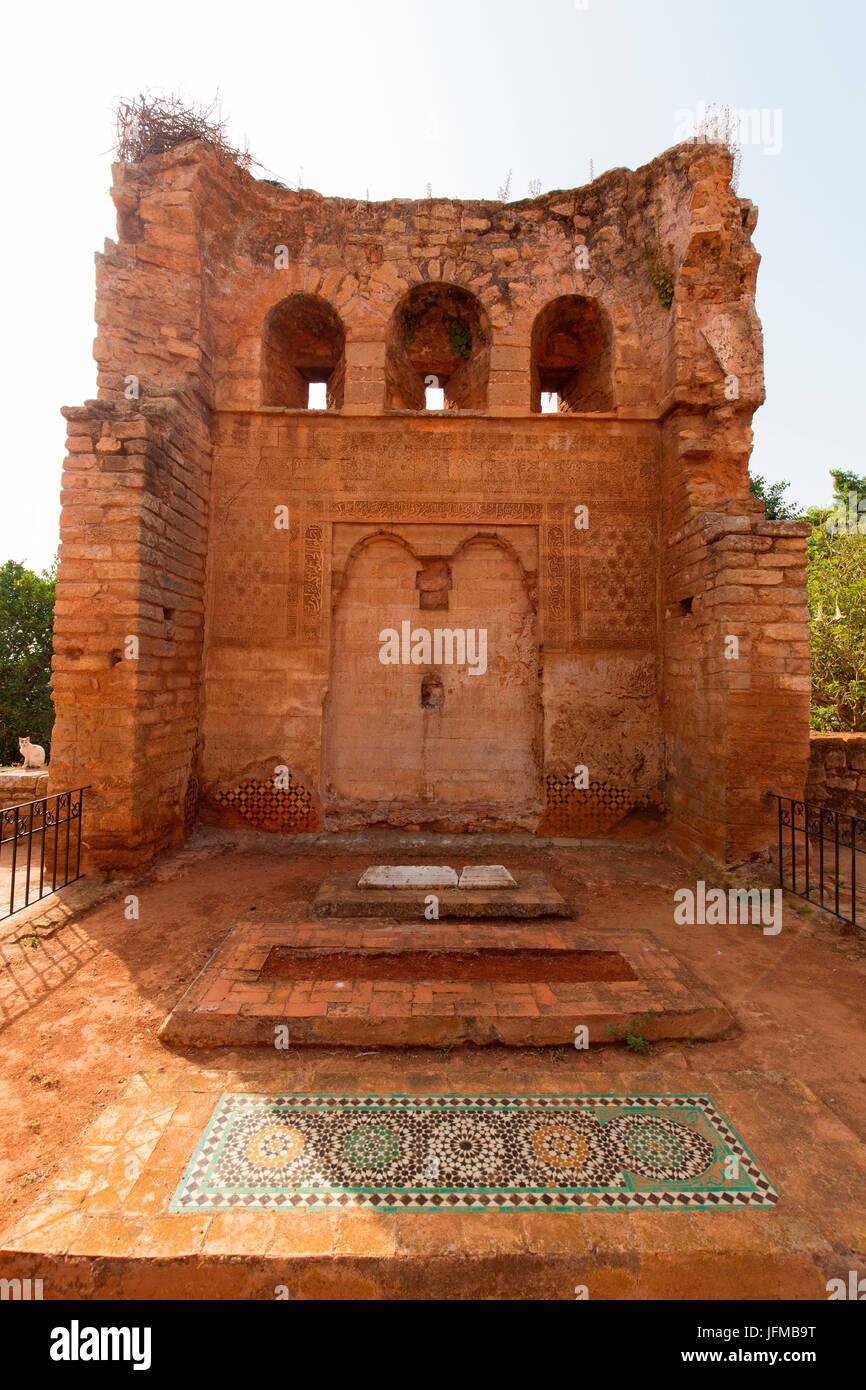 North Africa, Morocco, Capital Rabat, Archaeological site Chellah Stock ...