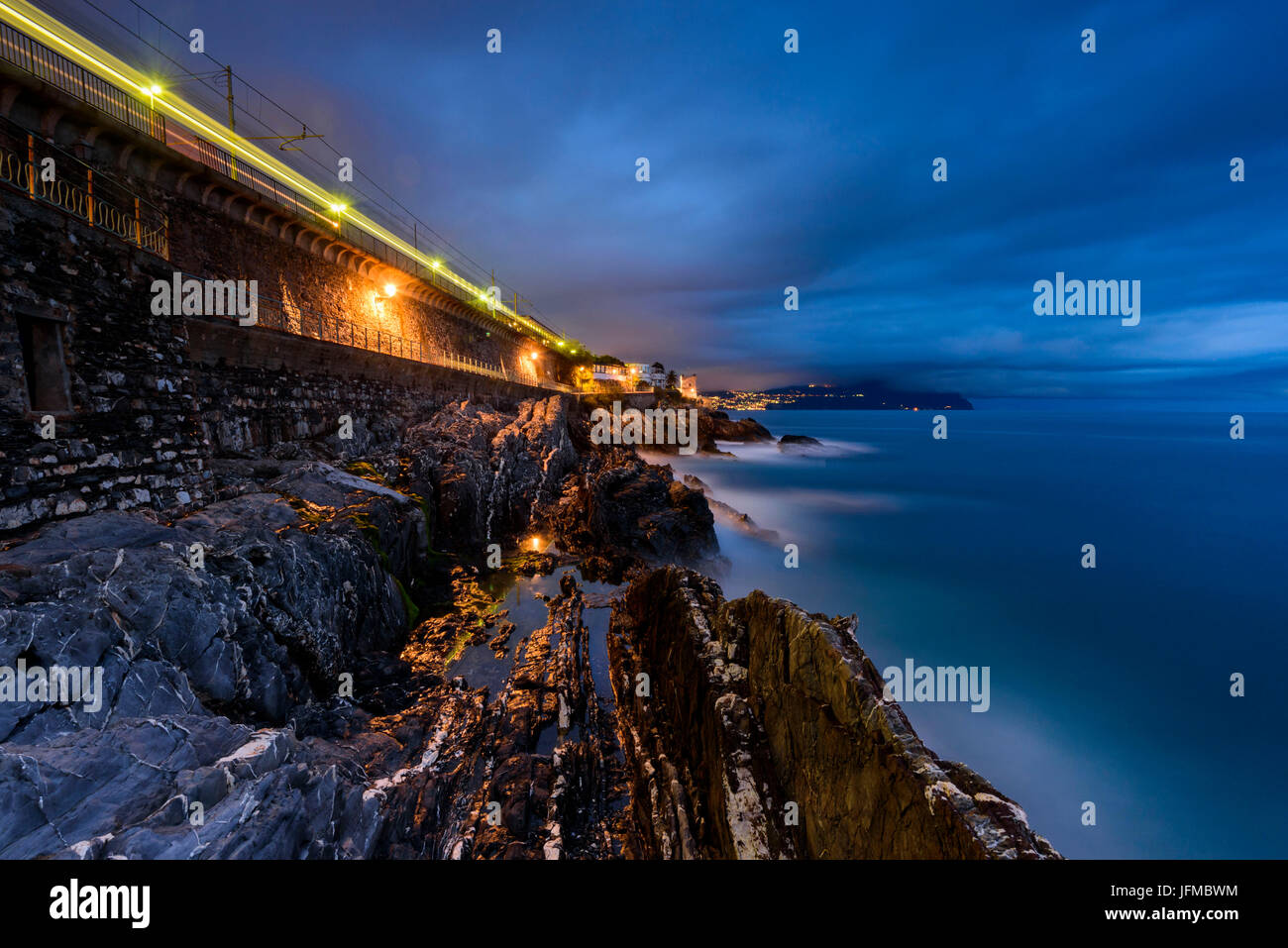 Genova, Liguria, Nervi, Italy Stock Photo - Alamy