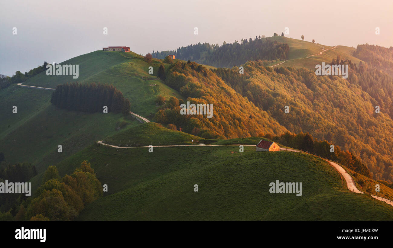 Garda Mount, Belluno Prealps, Mel, Italy Stock Photo - Alamy