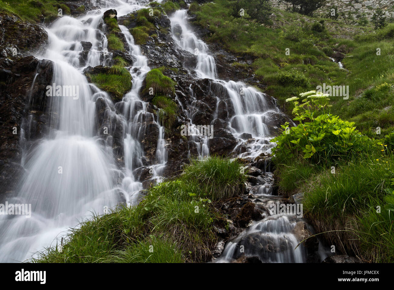 Maira valley (Valle Maira), Cuneo province, Piedmont, Italy, Europe ...