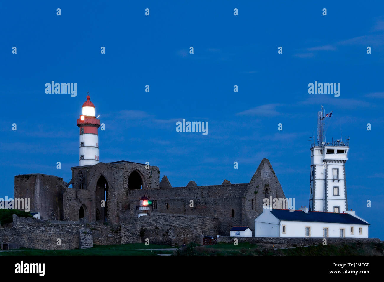 Saint Mathieu, Brittany, France, Lighthouse Saint Mathieu Stock Photo ...