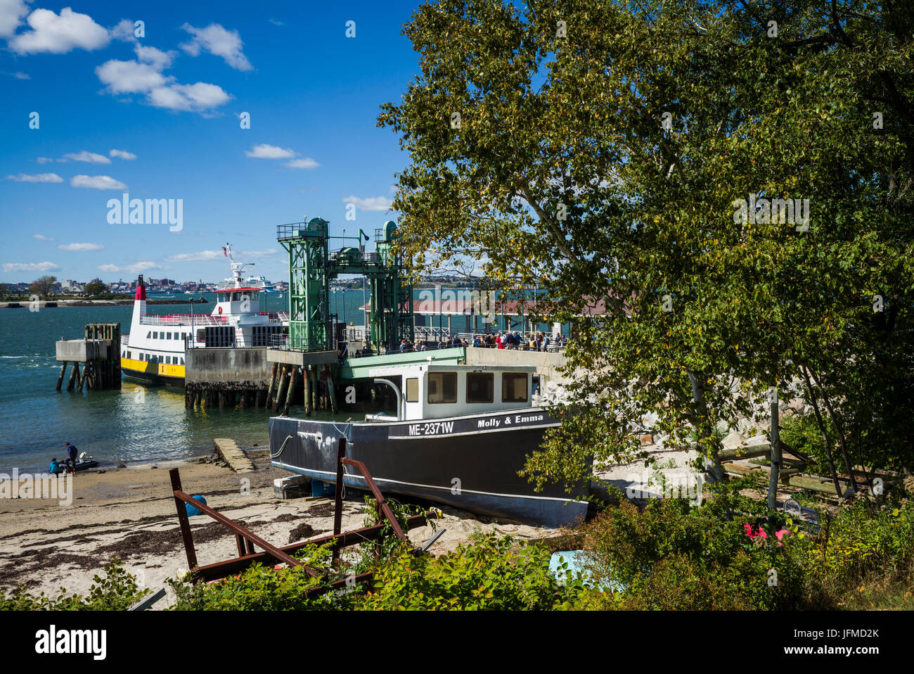 Portland, maine peaks island ferry, hi-res stock photography and images ...