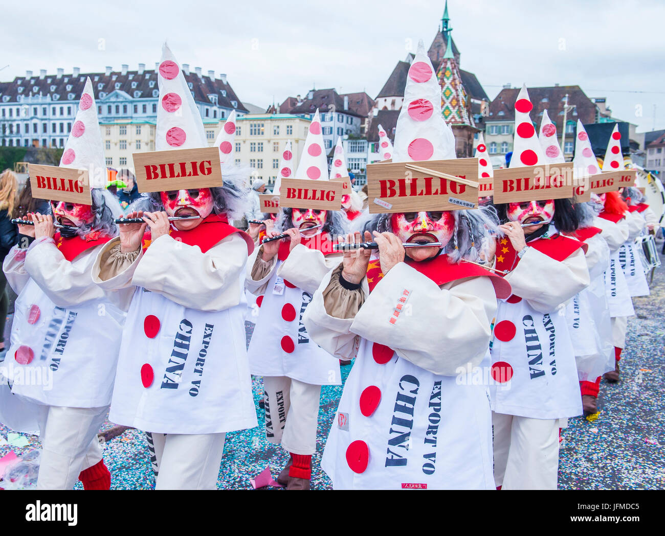 Participants in the Basel Carnival in Basel , Switzerland Stock Photo ...