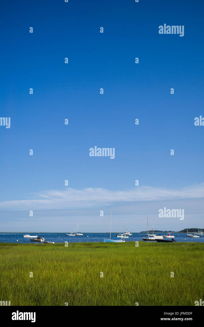USA, Massachusetts, Cape Cod, Eastham, marsh views from Fort Hill Stock ...