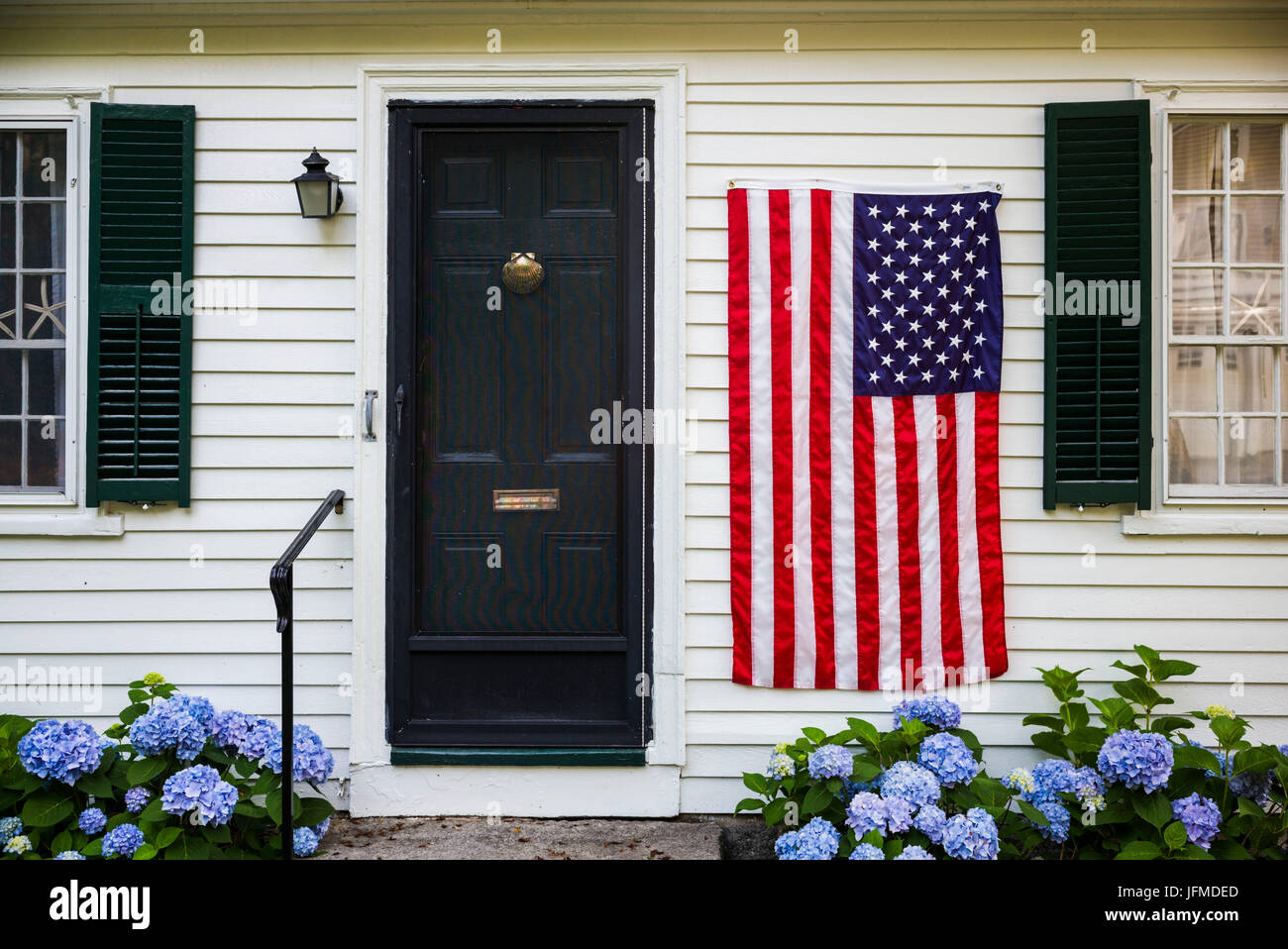 USA, Massachusetts, Cape Ann, Annisquam, US flag Stock Photo - Alamy