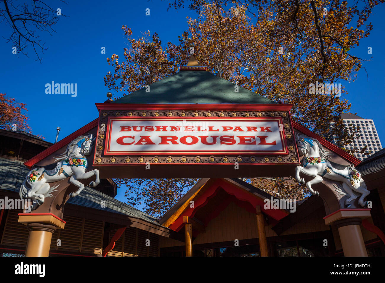 Bushnell park carousel hi-res stock photography and images - Alamy