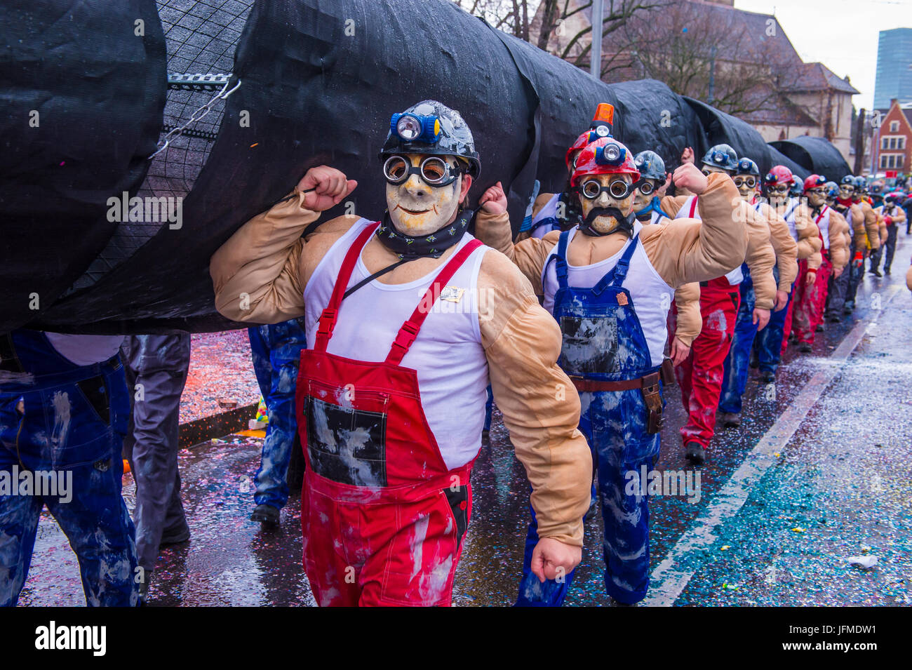 Participants in the Basel Carnival in Basel , Switzerland Stock Photo ...