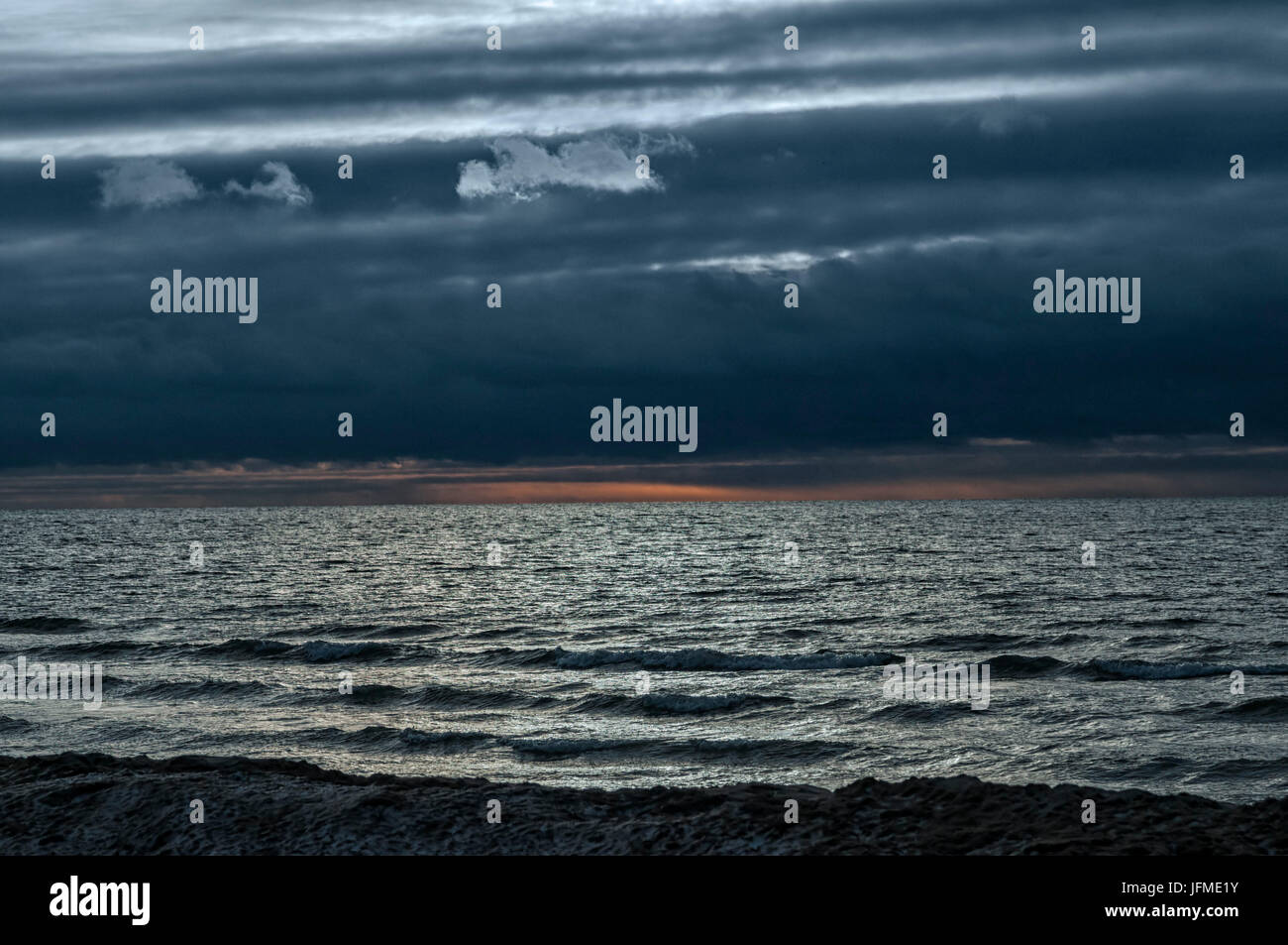Natural Science, Baltic Sea, sunset Stock Photo - Alamy