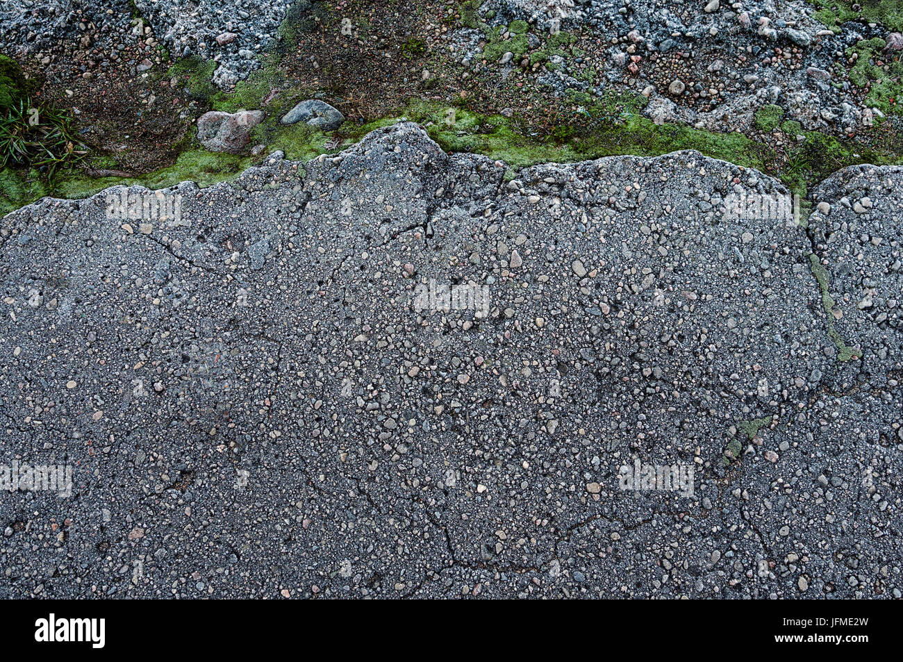 Natural Science, Very old asphalt road Stock Photo - Alamy