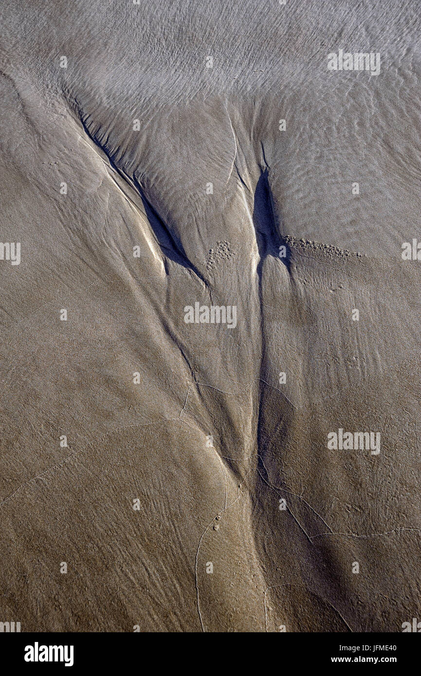 Natural Science, Texture of sand on the beach close-up Stock Photo - Alamy