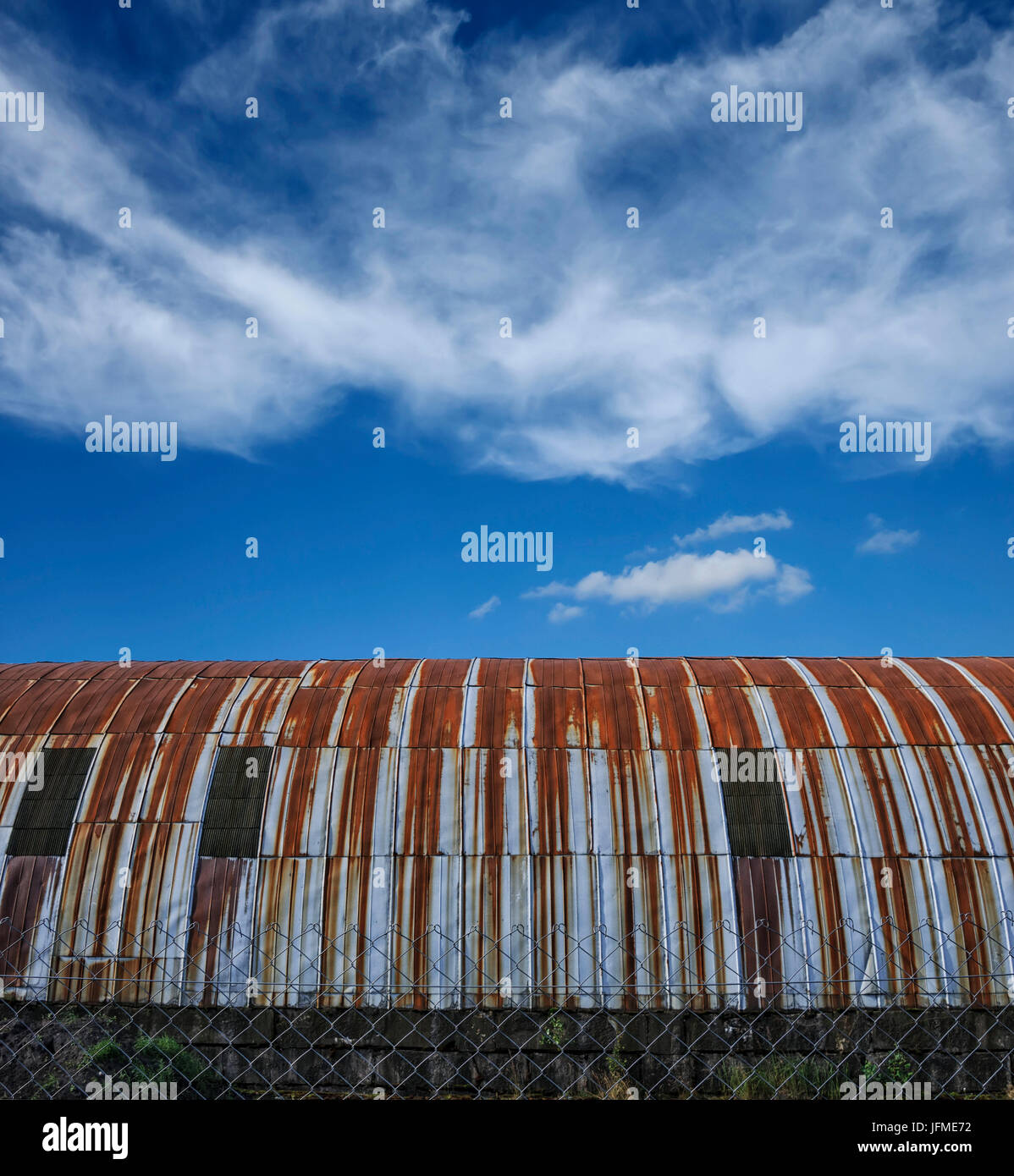 Rusty Corrugated Metal Roof Panel High Resolution Stock Photography and ...