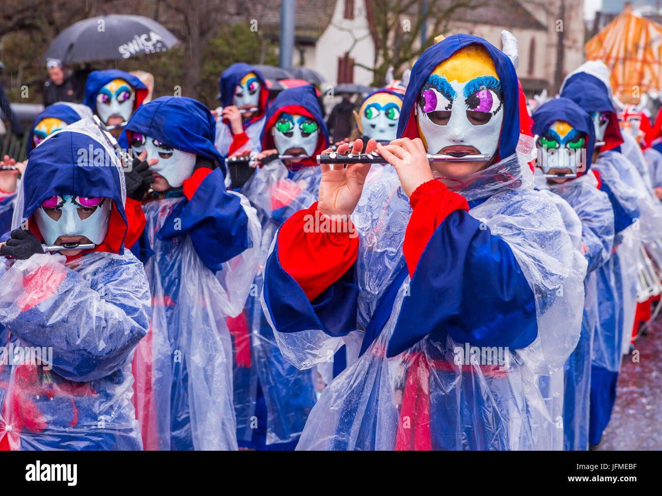 Participants in the Basel Carnival in Basel , Switzerland Stock Photo ...