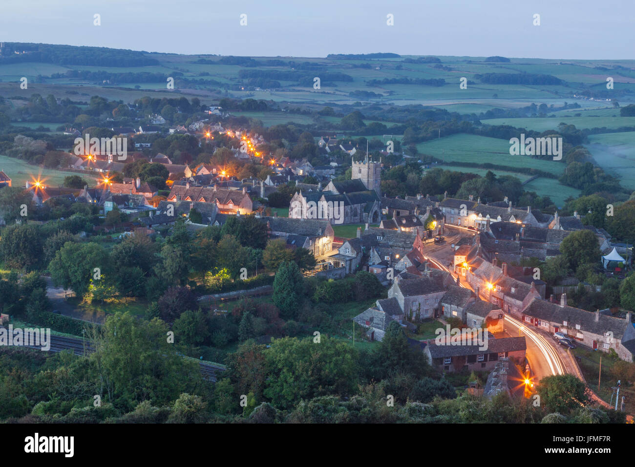 England, Dorset, Corfe Castle Town Stock Photo - Alamy