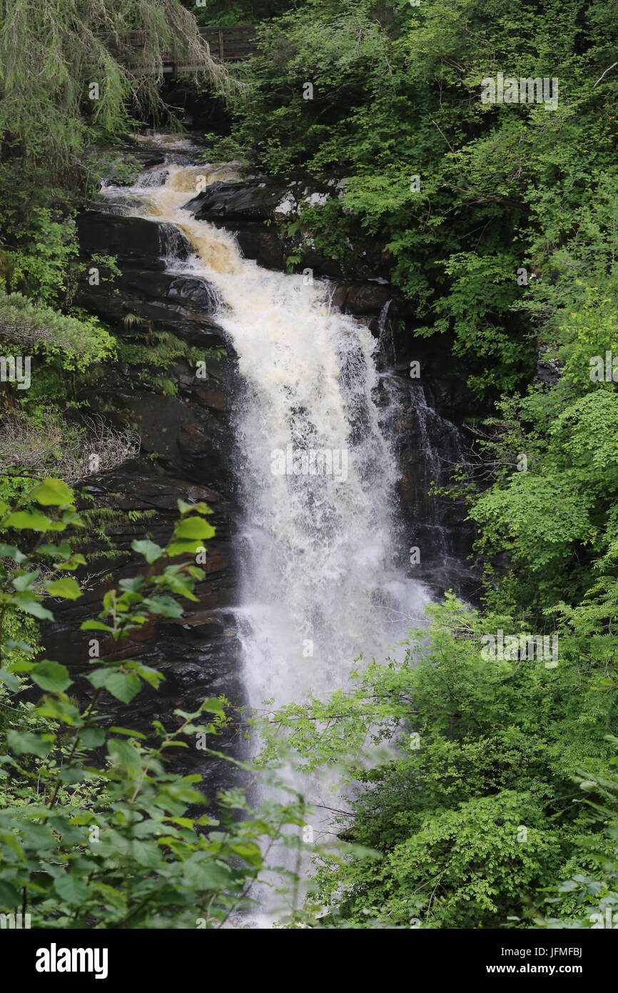 Falls of Moness near Aberfeldy Scotland June 2017 Stock Photo - Alamy