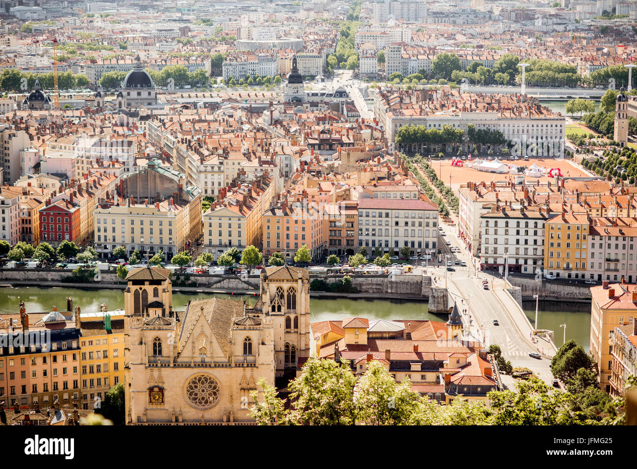 Lyon city in France Stock Photo - Alamy