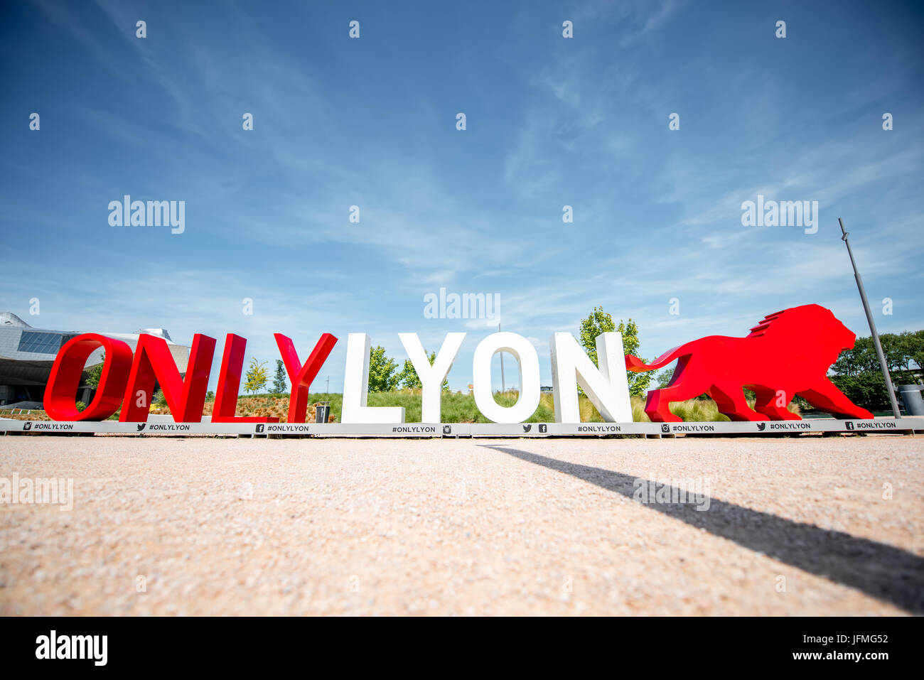 Slogan of Lyon city Stock Photo - Alamy