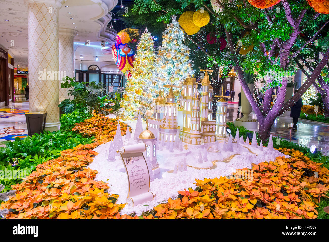 The interior of Wynn Hotel and casino in Las Vegas Stock Photo - Alamy