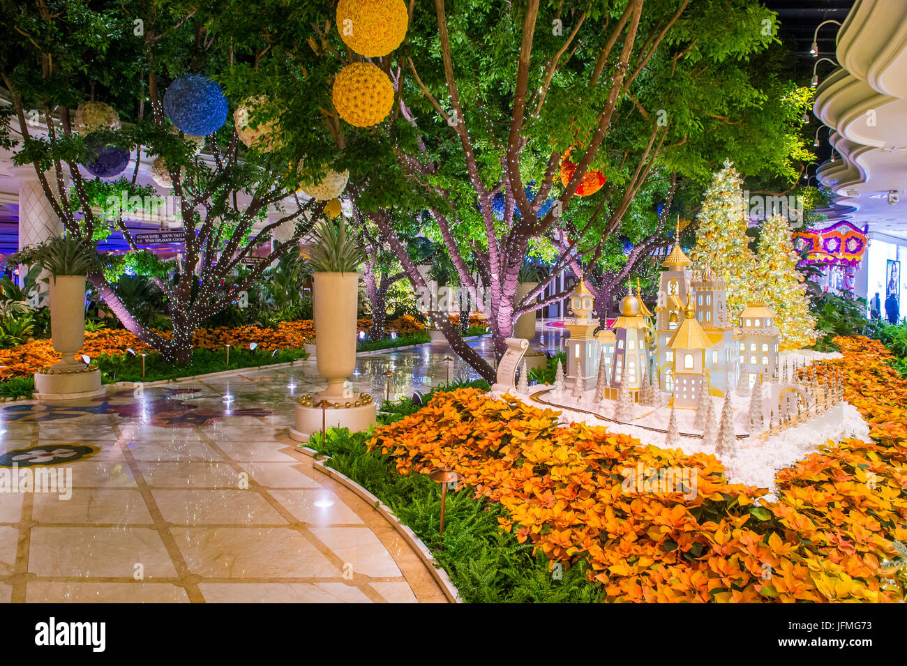 The interior of Wynn Hotel and casino in Las Vegas Stock Photo - Alamy
