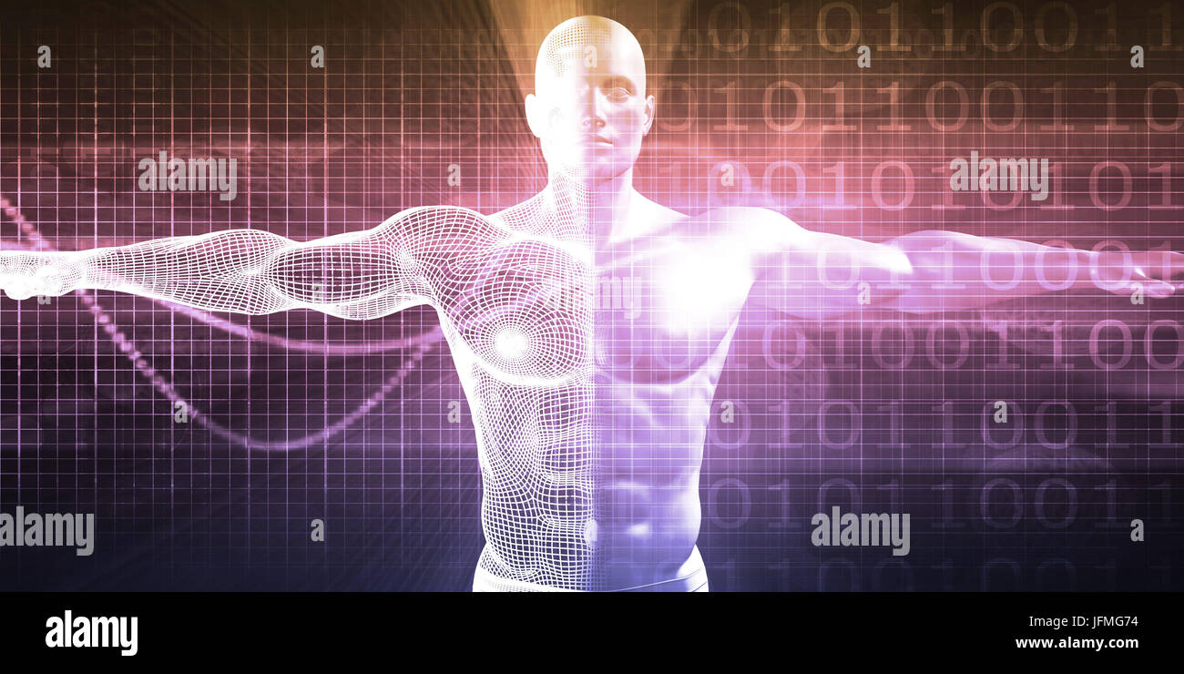 Science Technology Background as a Digital Binary Concept Stock Photo ...