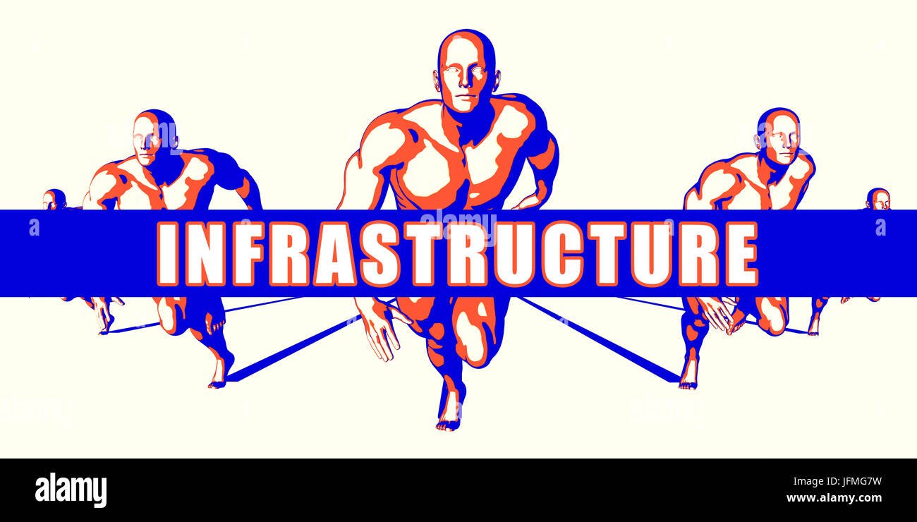 Infrastructure as a Competition Concept Illustration Art Stock Photo ...