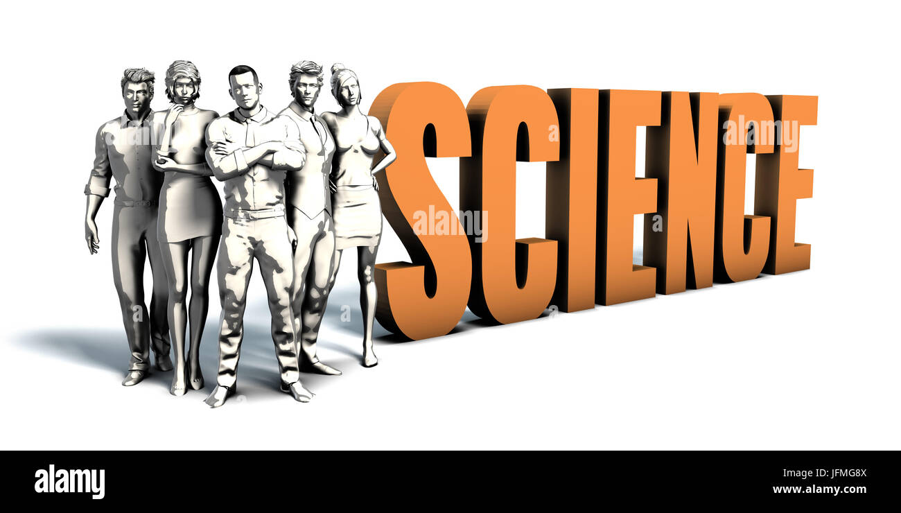 Business People Team Focusing on Improving Science as a Concept Stock ...